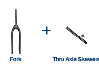 China Full Carbon Disc Brake MTB Fork 27.5 Thru Axle 100mm 110mm Tapered for sale