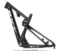 China 29er Full Suspension Carbon Mountain Bike Frame T1000 100mm Travel Boost 148x12mm for sale
