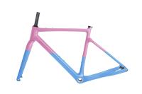 China Carbon Fiber Gravel Bike Frame 700C Aero Shaping T1000 Disc Brake 250kg Load for sale