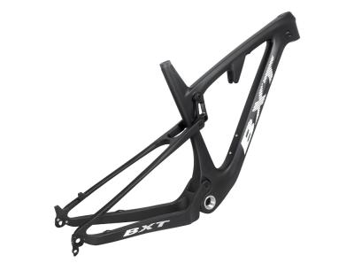 China 29er Full Suspension Carbon Mountain Bike Frame T1000 120mm Travel Disc Brake for sale