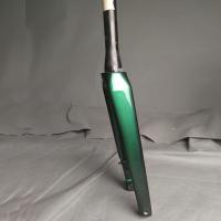 China Full Carbon Fiber Road Bike Fork 700C Disc Brake Aero Shaping 410g T800 for sale