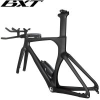 China Full Carbon Triathlon TT Bike Frame 700C Racing Frameset 58cm Toray T1000 for sale