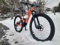 China Carbon Fiber 29er Full Suspension Mountain Bike 11 Speed Shimano M5100 Groupset Disc Brake for sale