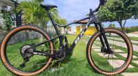 China Carbon Fiber 29er Full Suspension Mountain Bike 11 Speed Shimano M5100 Groupset Disc Brake for sale