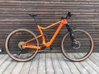 China Carbon Fiber 29er Full Suspension Mountain Bike 11 Speed Shimano M5100 Groupset Disc Brake for sale