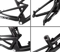 China Travel 150mm Carbon Mountain Bike Frame Full Suspension VPP Technology for sale