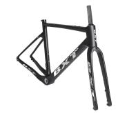 China T800 Carbon Gravel Bike Frame 700C 47C Tire Fully Hidden Cable Routing Road Bicycle Frameset for sale