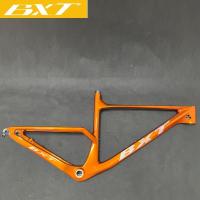 China Boost MTB Carbon Fiber 29er Mountain Bike Frame T1000 1300g Clear Orange for sale