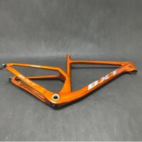 China Boost MTB Carbon Fiber 29er Mountain Bike Frame T1000 1300g Clear Orange for sale
