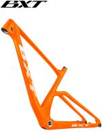 China Boost MTB Carbon Fiber 29er Mountain Bike Frame T1000 1300g Clear Orange for sale
