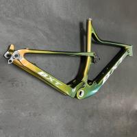 China 29er Carbon Full Suspension MTB Frame T1000 100mm Travel OEM XC Mountain Bike Frame for sale