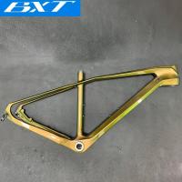 China BXT T1000 Carbon MTB Frame 27.5 Disc Brake Hardtail Mountain Bike Frame Chameleon Orange for sale
