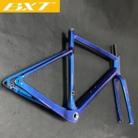 China Full Carbon Fiber Gravel Bike Frame 700C 49-56cm T1000 Hidden Cable Disc Brake for sale