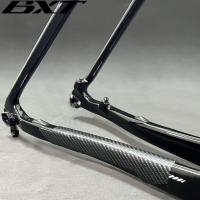 China Black Bike Chain Pad Carbon Frame Protector Sticker 4pcs PU Composite Pad for sale