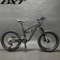 China 20 Inch Full Suspension Carbon Mountain Bike 10 Speed Shimano Groupset for Kids 120-145cm Height for sale