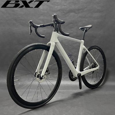 China Carbon Gravel Bike 700C Disc Brake Full Hidden Cable T1000 Frame Shimano R7000 Groupset for sale