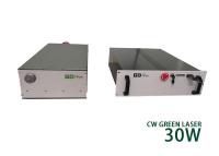 China 30W Single Mode CW Green Fiber Laser 532nm Wavelength with M² <1.3 Beam Quality for Copper Welding for sale