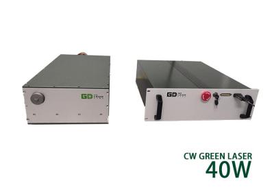 China 40W CW Continuous Wave Green Fiber Laser with 532nm Wavelength and M² <1.3 Beam Quality for Copper Welding for sale