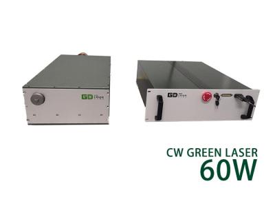 China 60W CW Green Fiber Laser - 532nm Wavelength, M² <1.3 Beam Quality for Copper Welding for sale