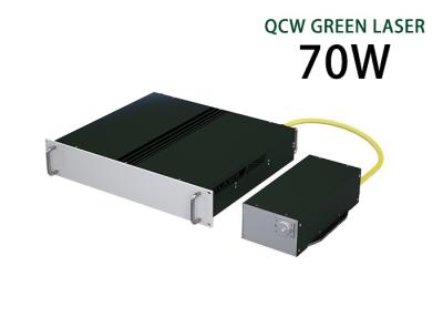 China 70W Single Mode Green Laser Nanosecond QCW with 532nm Wavelength and 5MHz Frequency for Industrial Processing for sale