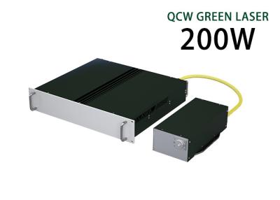 China 200W QCW Green Fiber Laser with 532nm Wavelength and 1.5ns Pulse Width for Industrial Processing for sale