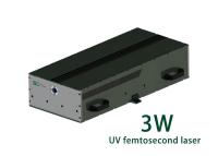 China 3W UV Femtosecond Fiber Laser 355nm with Water Cooling | 300fs Pulse Width | 10-1000kHz Repetition Rate for sale