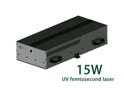 China 15W UV Femtosecond Pulsed Fiber Laser 355nm 0.8KW for OLED and Semiconductor Cutting for sale