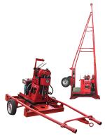 China Portable Wheel Mounted Spt Soil Investigation Geotechnical Exploration Core Drilling Rig for sale