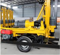 China Agricultural Small Wheeled Water Well Drilling Rig 200 Meter for sale