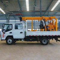 China Wheeled Hydraulic Water Well Drilling Rig 200 Meter For Agricultural Irrigation Wells for sale
