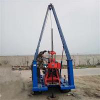 China Crawler Mounted Soil Test Core Drilling Machine 200 Meters With Hydraulic Tower for sale