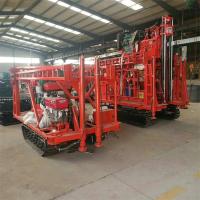 China Crawler Mounted Soil Test Core Drilling Machine 200 Meters With Hydraulic Tower for sale