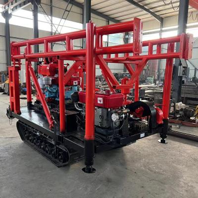 China Crawler Mounted Soil Test Core Drilling Machine 200 Meters With Hydraulic Tower for sale