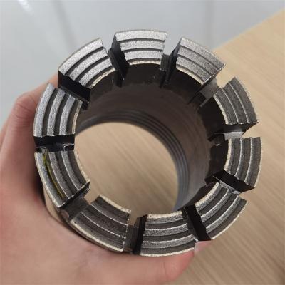 China Hot-pressed Impregnated Diamond Core Drill Bit AQ BQ NQ HQ PQ For Hard Rock for sale