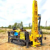 China Full Hydraulic Pneumatic Crawler Core Drilling Rig Crawler Drilling Rig Machine With Air Compressor for sale