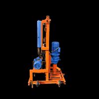 China 100m Deep Well Vertical Adjustable Height Electric Start Hydraulic Water Well Drilling Rig for sale