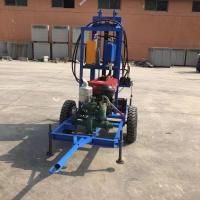 China Hot Sale Mobile Diesel Small Water Well Soil Drill 150m Depth for sale