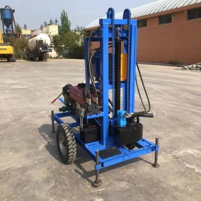 China Hot Sale Mobile Diesel Small Water Well Soil Drill 150m Depth for sale