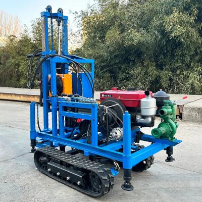 China Small Diesel Water Well Drilling Rig Hydraulic 100m 150m 200m Water Well Drilling Machine for sale