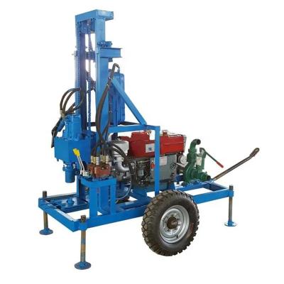 China 120m Depth 22HP Diesel Small Portable Borehole Water Wells Drilling Rigs for sale