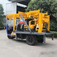 China Rural Tricycle 200M Deep Water Well Drilling Rig Hydraulic Car Mounted for sale
