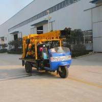 China 200 Meter Tricycle Mobile Water Well Drilling Rig For Farmland Irrigation for sale