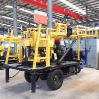 China Household Three Wheeled Mobile Drilling Equipment 200 Meter for sale
