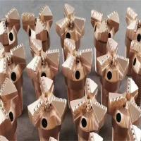 China Steel PDC Drill Bit Three-Wing Concave Coreless Button Bit for Coal Mining and Well Drilling for sale