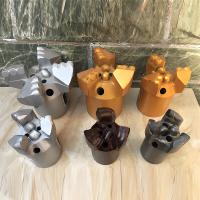 China Steel PDC Drill Bit Three-Wing Concave Coreless Button Bit for Coal Mining and Well Drilling for sale