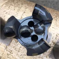 China Steel PDC Drill Bit Three-Wing Concave Coreless Button Bit for Coal Mining and Well Drilling for sale