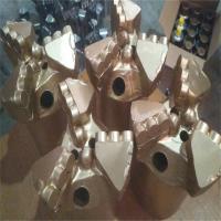 China 94mm Three-Wing Type PDC Drilling Drag Drill Bit , PDC Concave Drill Bit for sale