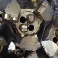 China 94mm Three-Wing Type PDC Drilling Drag Drill Bit , PDC Concave Drill Bit for sale