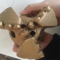 China 94mm Three-Wing Type PDC Drilling Drag Drill Bit , PDC Concave Drill Bit for sale