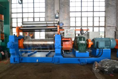 China PLC Controlled 22 Inch Low Noise XK-560 Open Mill Rubber Mixing Machine for sale